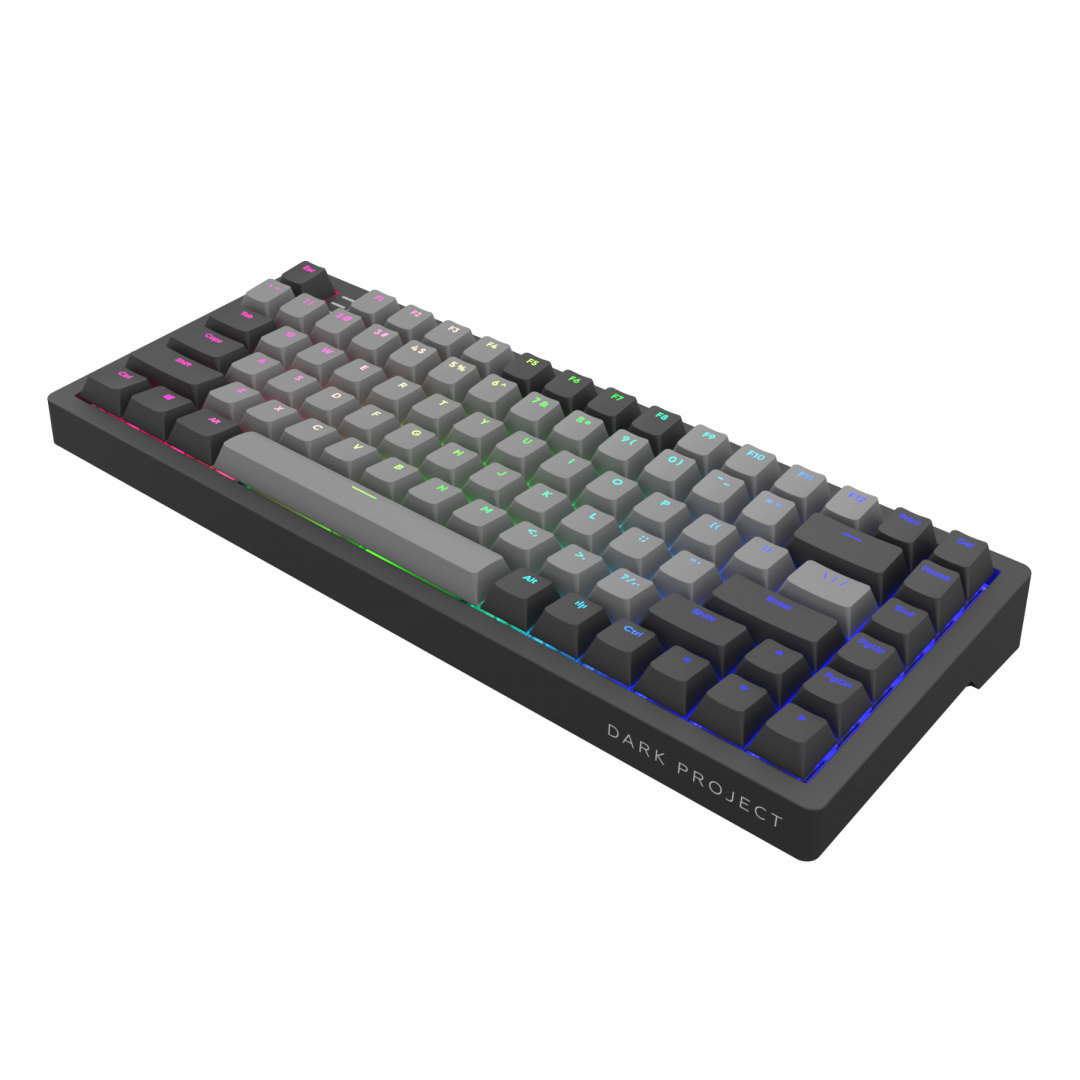 Klawiatura Dark Project KD83A Black/Grey PBT Mech Gateron Cap Teal ...